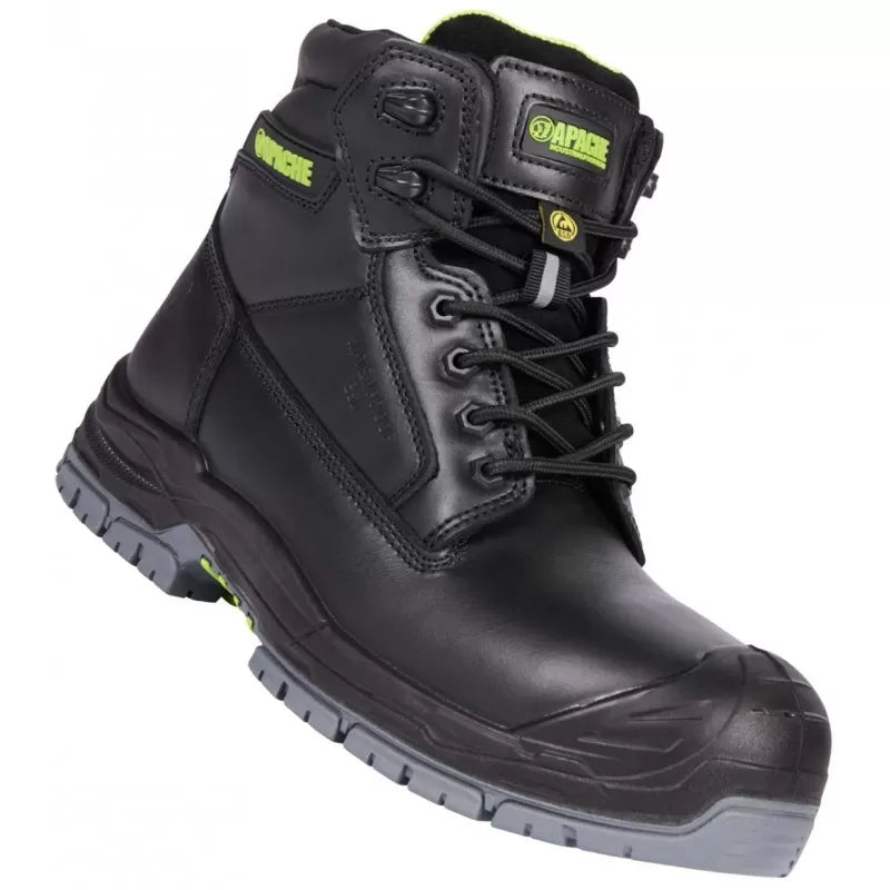 Apache 'Pro Series' CRANBROOK Black Waterproof ESD Safety Boot – Euro ...